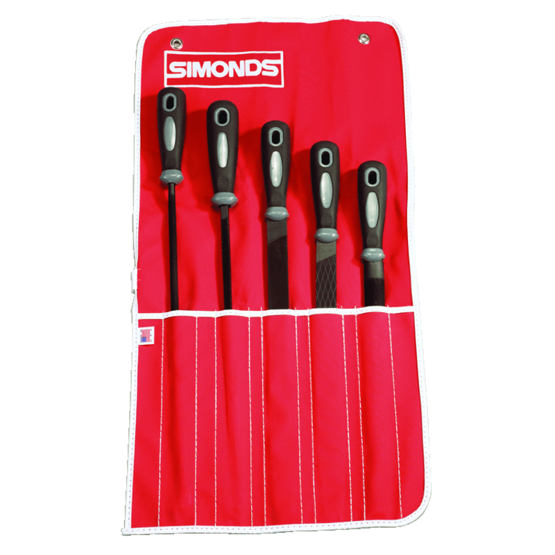 Simonds FT40758790 5 Pieces Hand File Set-8" Bastard Cut – Freer Tool ...