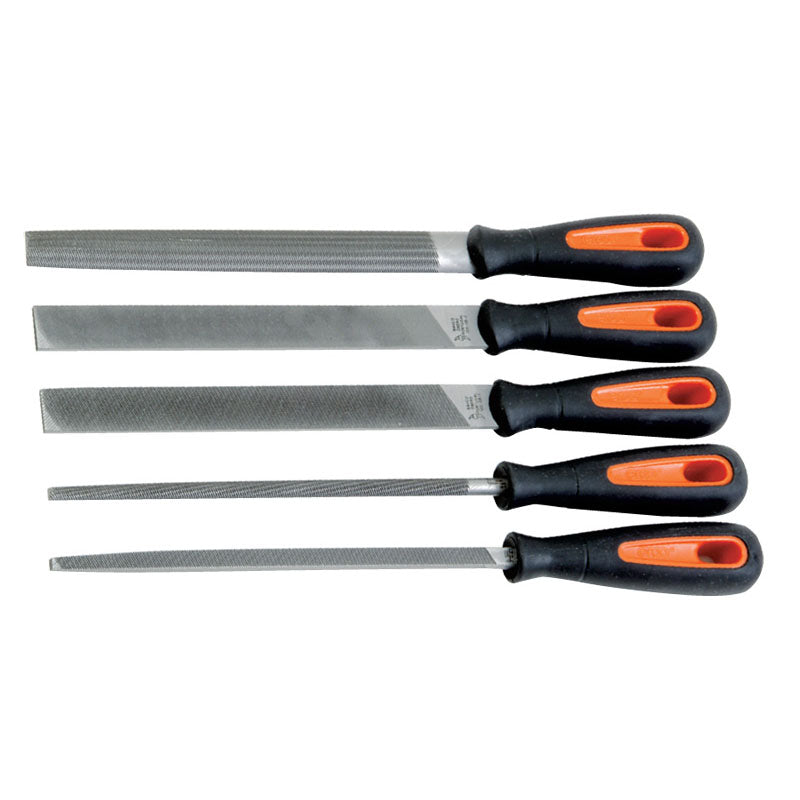 Bahco KL3014780812 5 Pieces 8" Bastard Engineering File Set - Erg ...