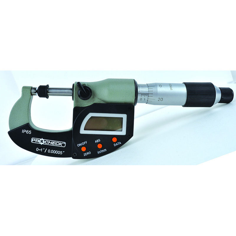 Procheck PC20EM01255IP6 IP65 ELECTRONIC MICROMETER – Freer Tool and Supply