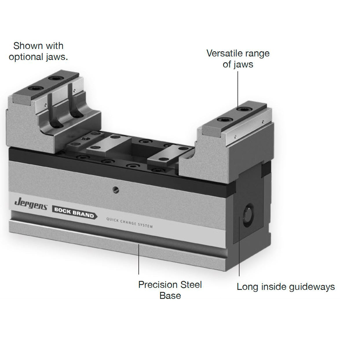 JERGENS VISE, 100MM CENTERING HYD - 80102 – Freer Tool and Supply