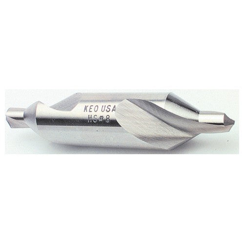 Keo AV4110600 #6x3" OAL 60 Degree HSS Plain Combined Drill and Co ...