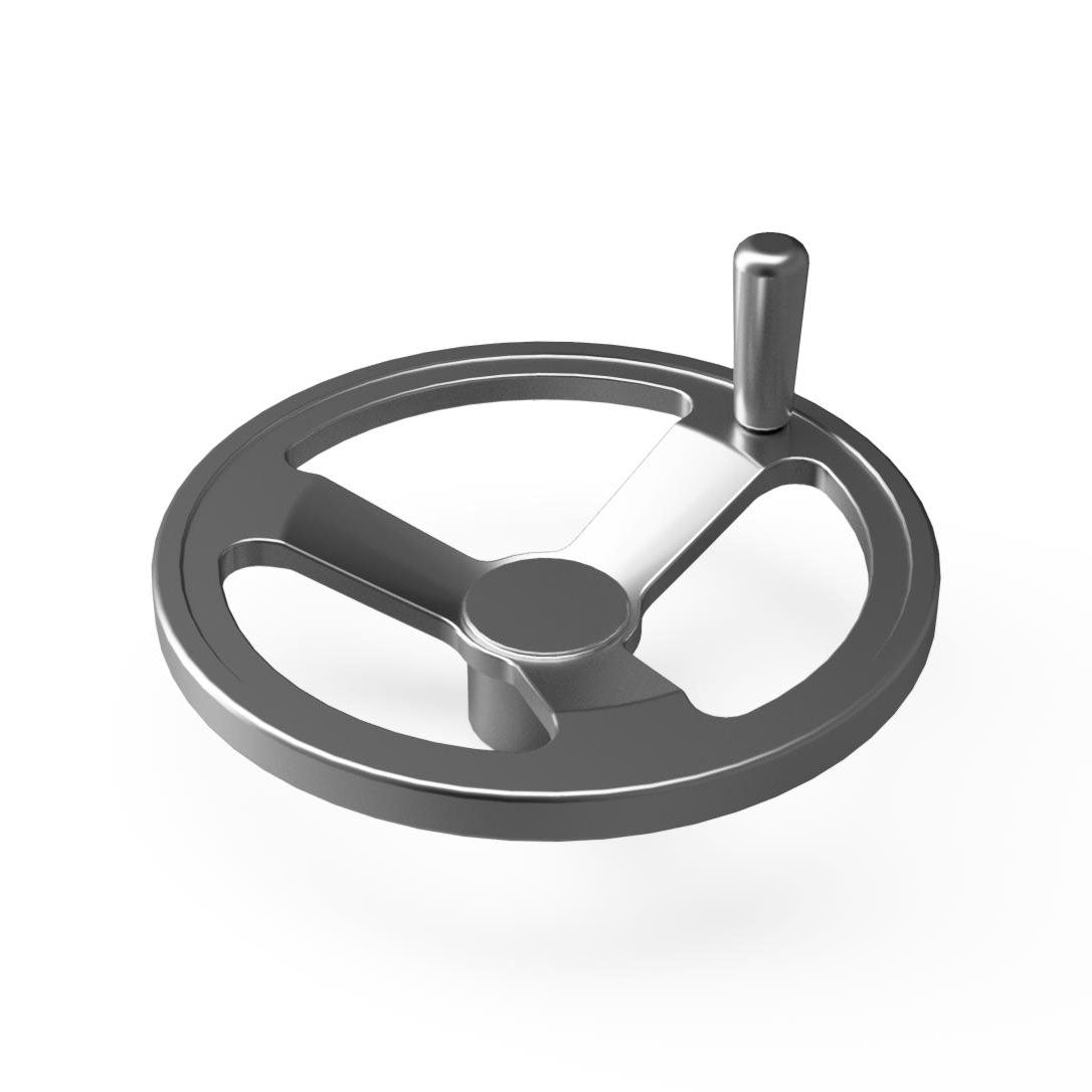 JERGENS HANDWHEEL, 300 MM SPOKED, ALUMINUM W/HANDLE - 22354 – Freer ...