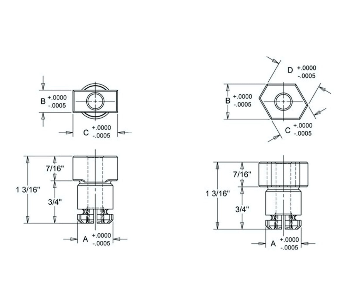 JERGENS SINE FIXTURE KEY, 5/8 DIA, 1/2, 7/8 T-SLOT, ALLOY STEEL - 3952 ...